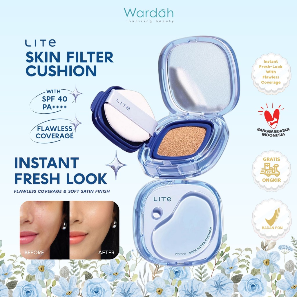 Jual WARDAH Lite Skin Filter Cushion 11g - Wardah Skin Filter Cushion ...