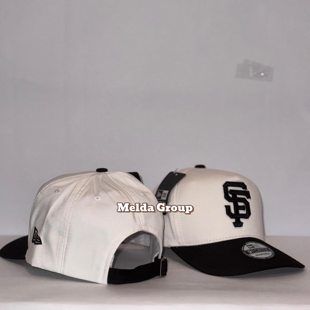 Jual Topi Baseball Distro Premium SF White Visor Black 2025 Hat Unisex ...