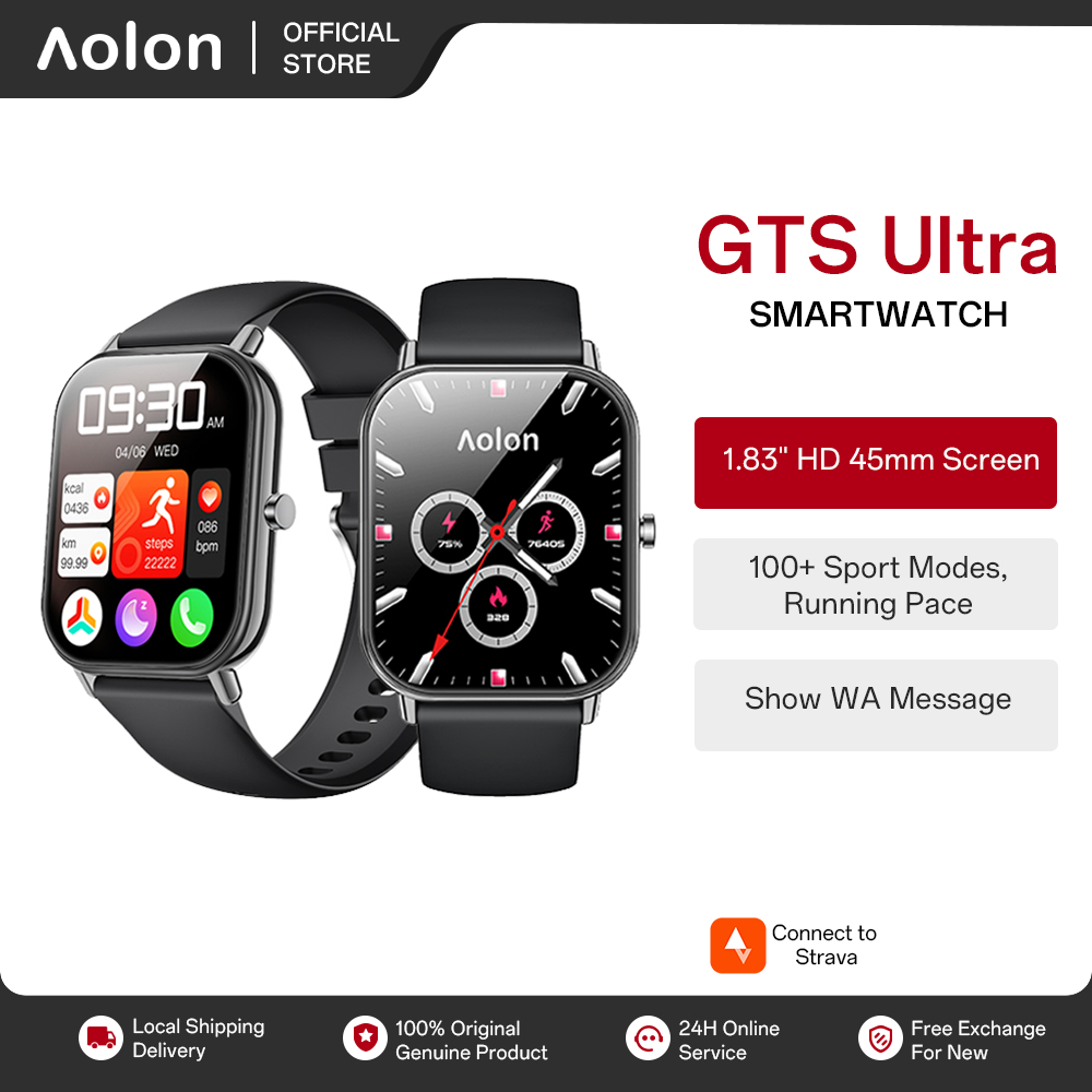 Jual Aolon 2026 NEW GTS Ultra Smartwatch Original Running Pace Custom ...