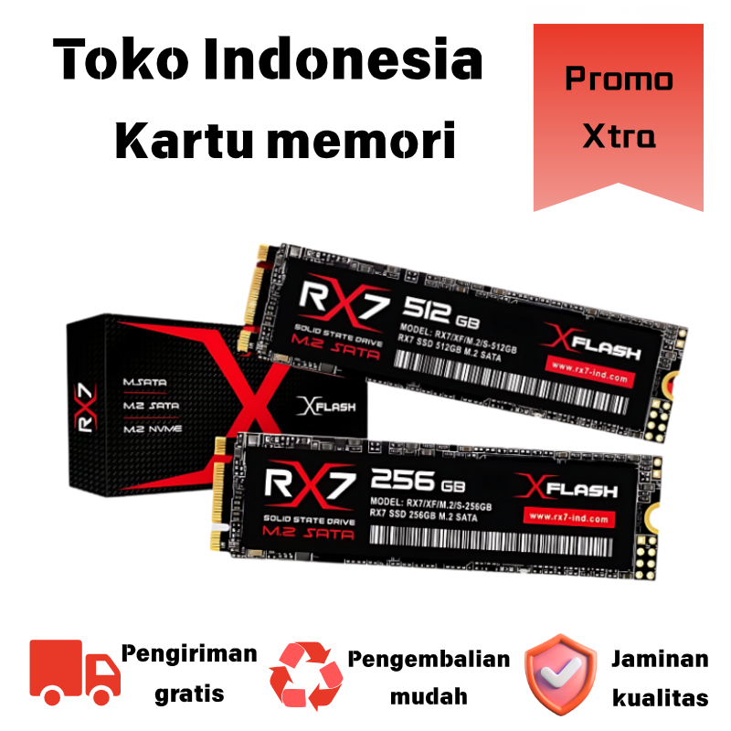 Jual SSD RX7 M.2 NVMe/SATA 256GB/512GB/1TB - Kecepatan tinggi, cocok ...