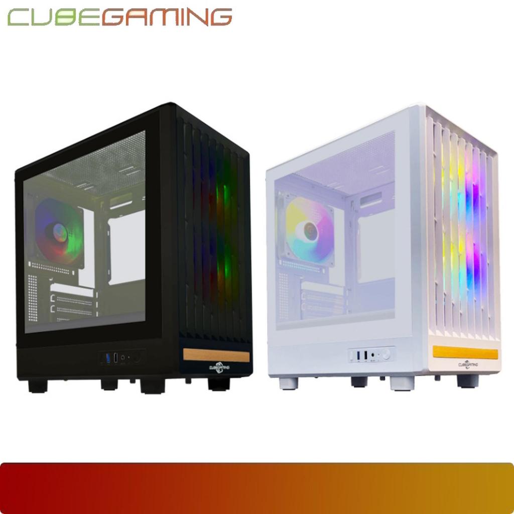 Jual CUBE GAMING NEOZ BLACK WHITE - mATX Gaming Case - Mesh Front Panel ...