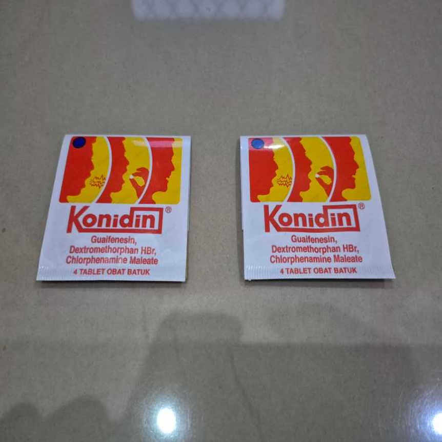Jual Konidin Obat Batuk Kering dan Dahak Pilek Strip 4 Tablet Tab ...