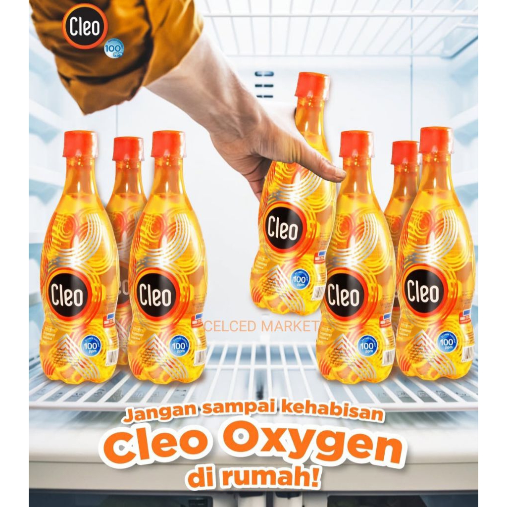 Jual Cleo Oxygen Water 500 ml 1 Dus isi 24 Botol | Air Minum Oksigen ...