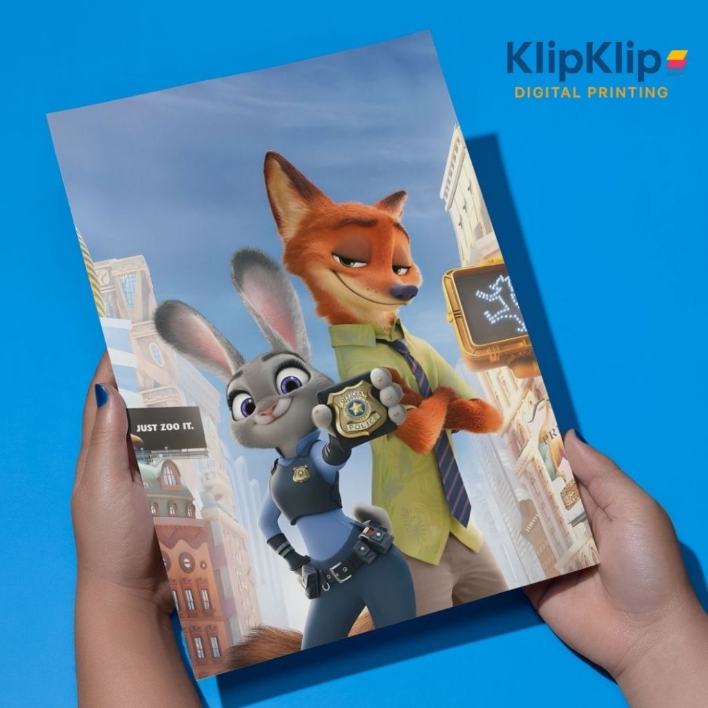Jual Poster Disney Zootopia 20x30cm Frame Kayu Dekorasi Kamar Aesthetic ...
