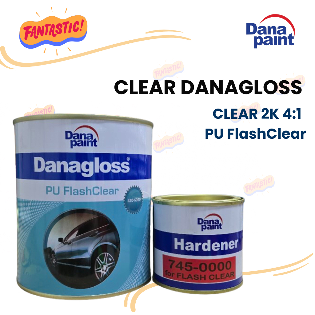 Jual Danagloss Flash Clear PU 1 set / Vernis / Pernis / Clear coat ...
