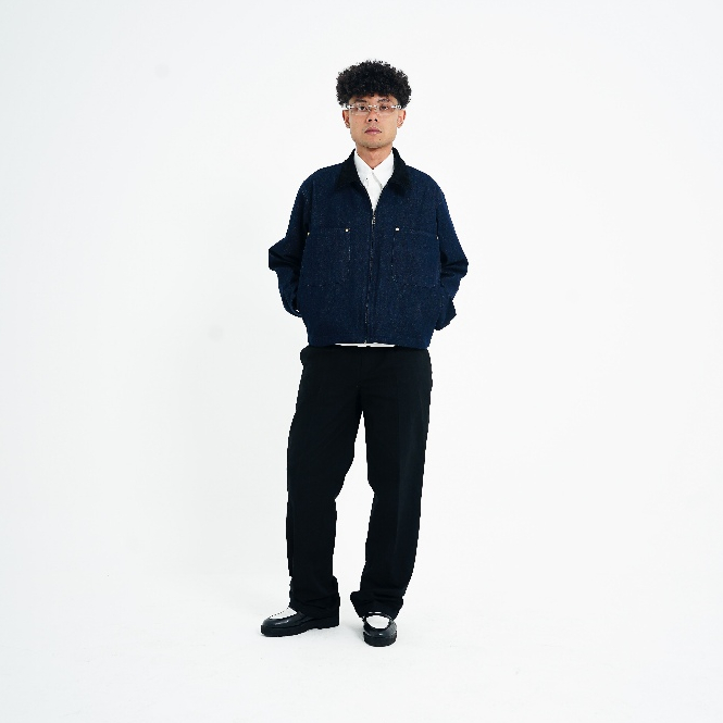 Jual All Around Faded Boxy Work Jacket Raw Denim 16OZ | Shopee Indonesia