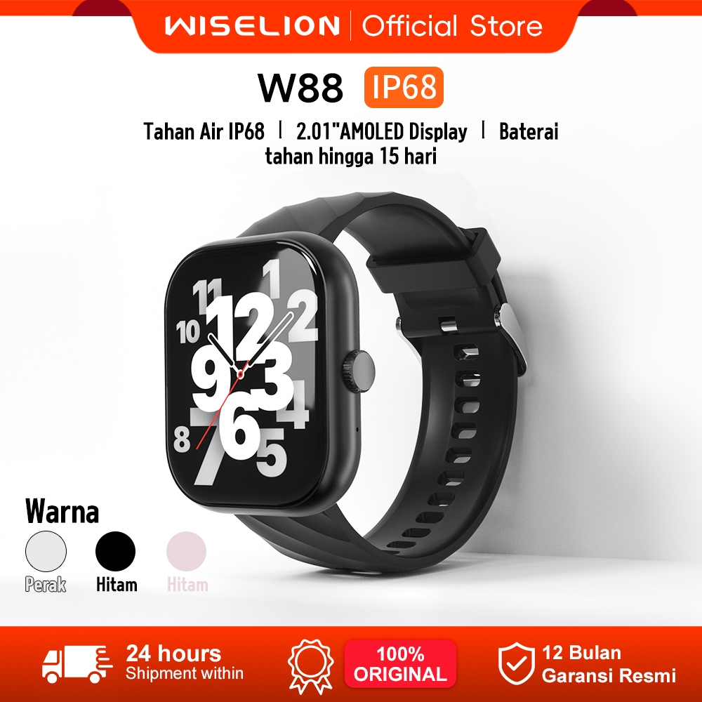 Jual Wiselion Smartwatch W88 | 2.01"AMOLED Display | Mendukung mode ...