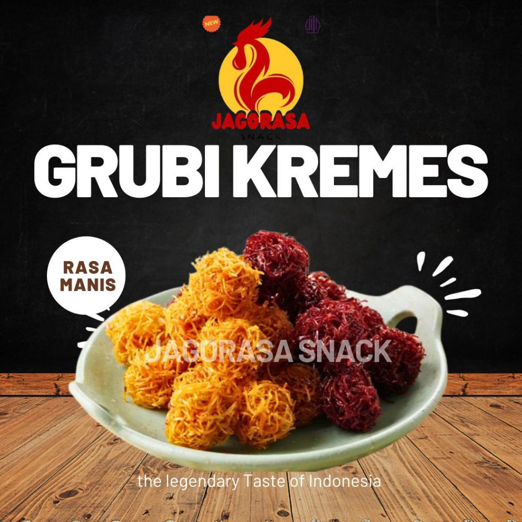 Jual Grubi kremes manis isi 42 biji jago rasa snack cemilan khas ...