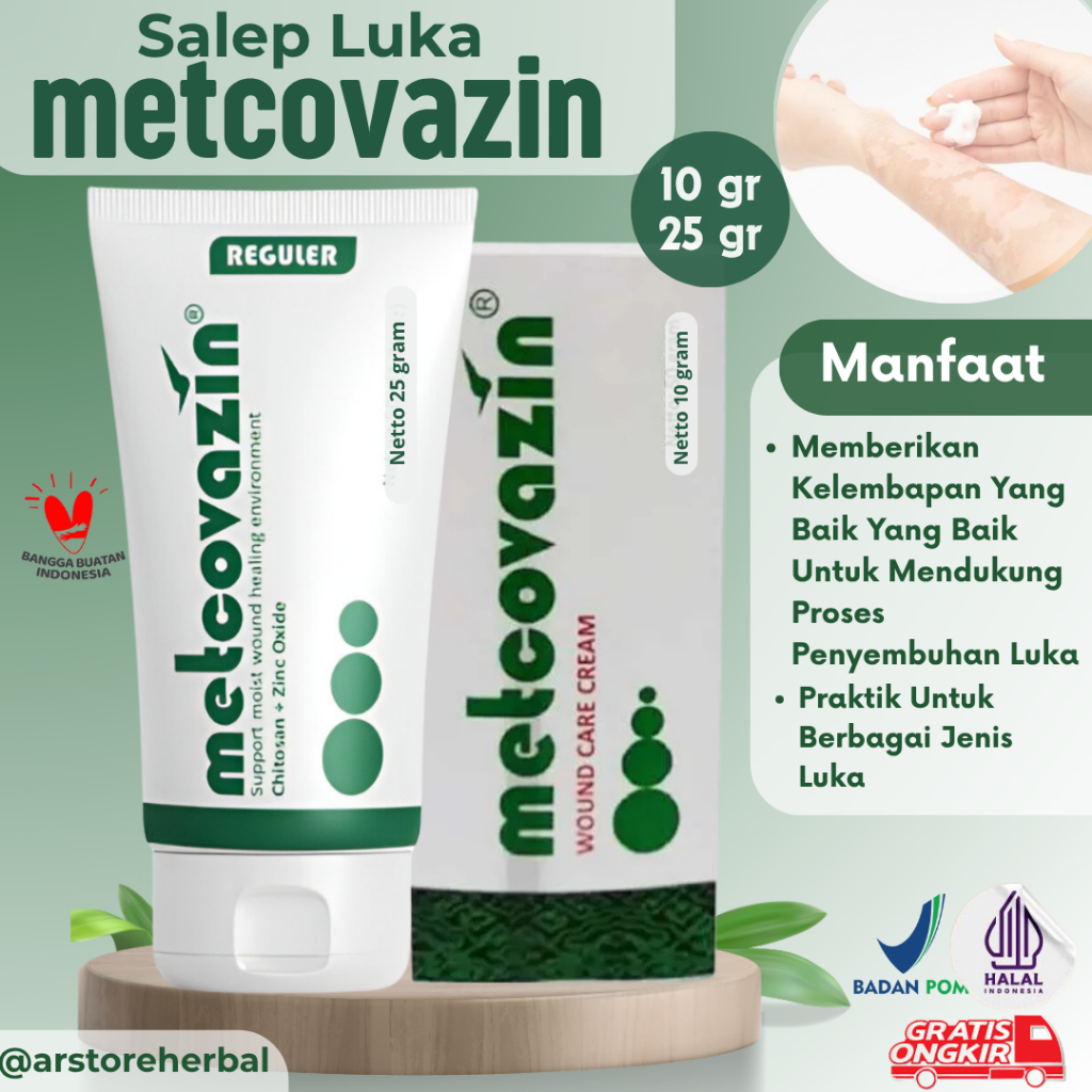Jual METCOVAZIN REGULER 10gr - Salep Luka Hijau Aman untuk Luka Kulit ...