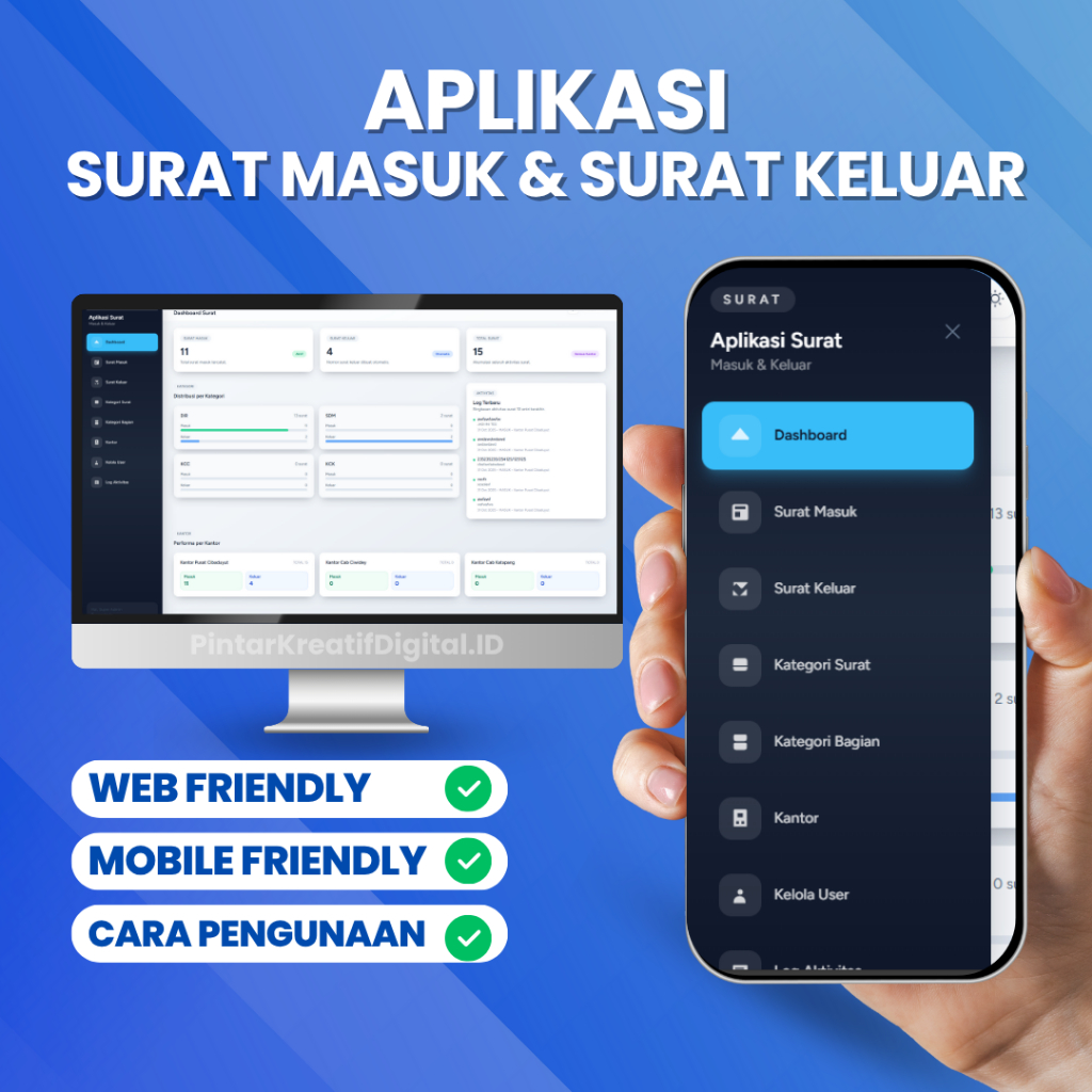 Jual Aplikasi Surat Masuk Surat Keluar Berbasis Web Lengkap dengan Log ...