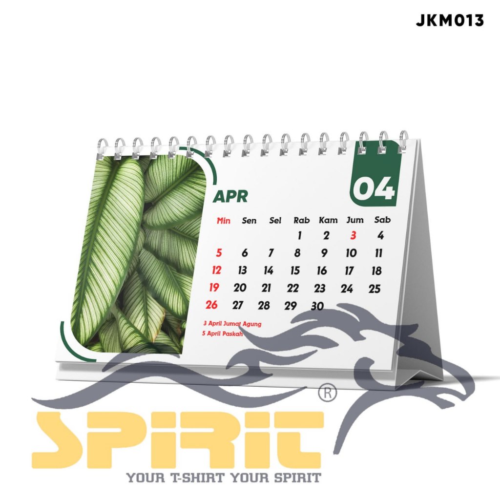 Jual Kalender Meja 2026 Warna Hijau – Desain Natural & Elegan untuk ...