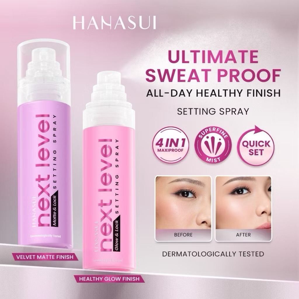 Jual AS Hanasui Next Level Setting Spray Matte & Lock || Glow & Lock ...