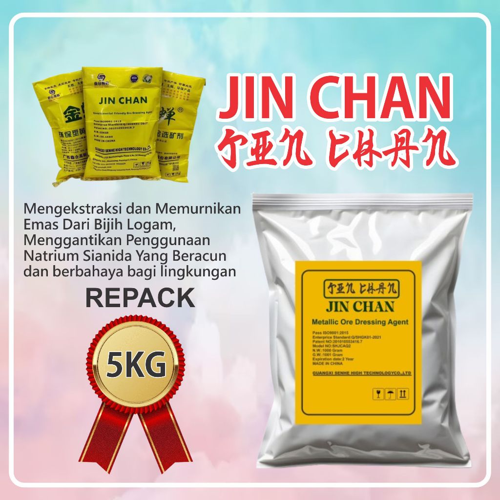 Jual JIN CHAN Pemurnian emas Gold Dressing kimia Tambang Emas ramah ...