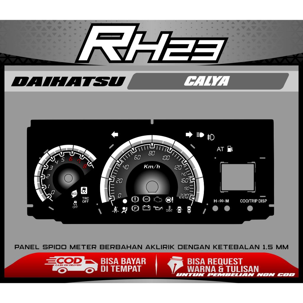 Jual PAPAN SPEEDOMETER COSTUM DAIHATSU CALYA | Shopee Indonesia