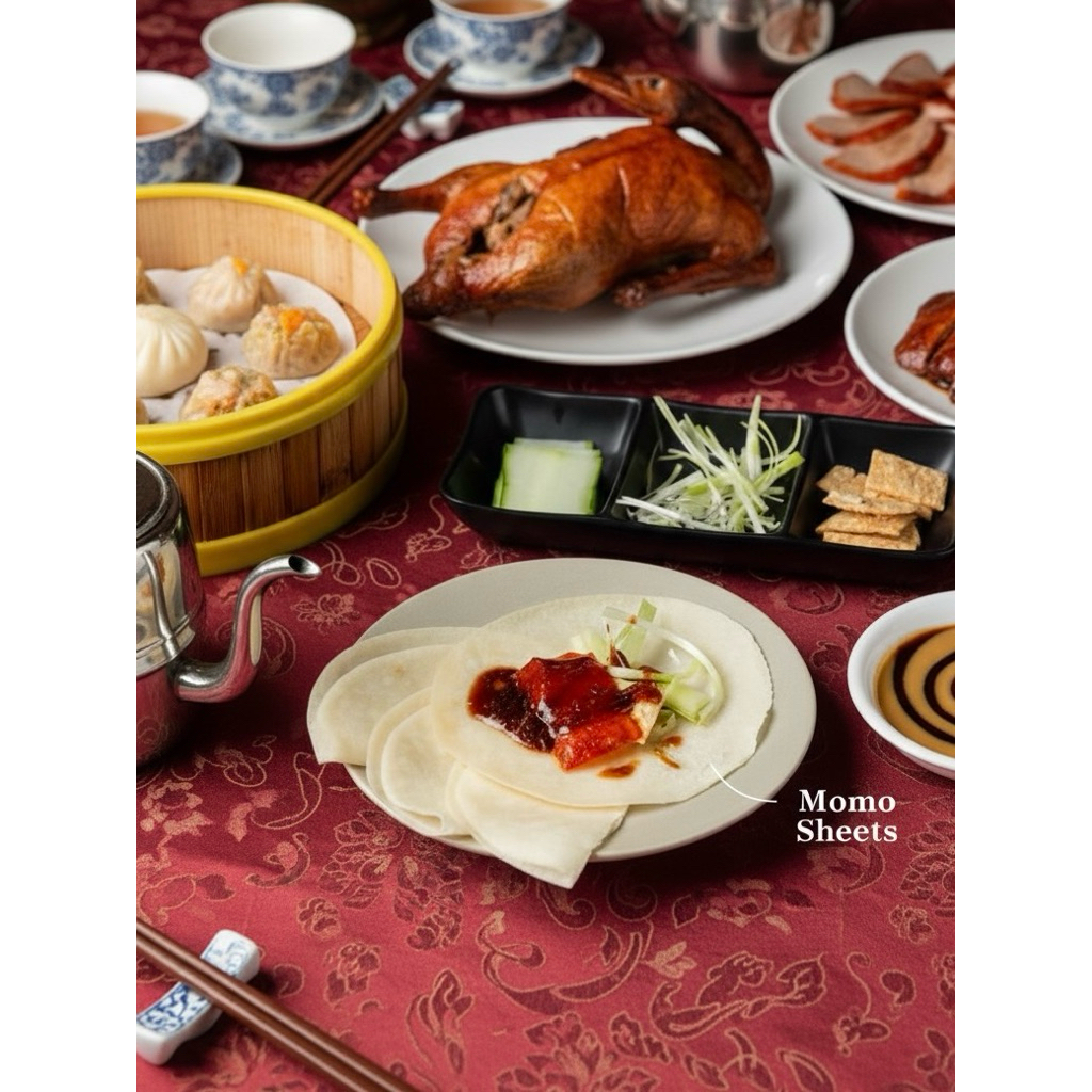 Jual Momo Skin Sheet, Pembungkus Bebek Peking, Kulit Lumpia Momo untuk ...