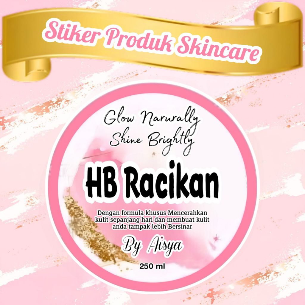 Jual STIKER BULAT SKINCARE HANDBODY / HB RACIKAN | Shopee Indonesia