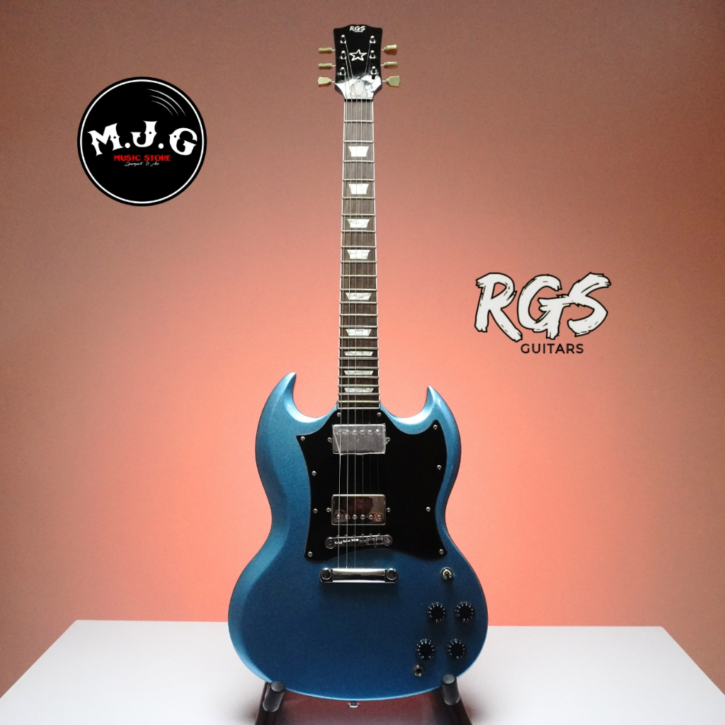 Jual gitar elektrik model RGS SG SG1 standard series Pelham Blue ...