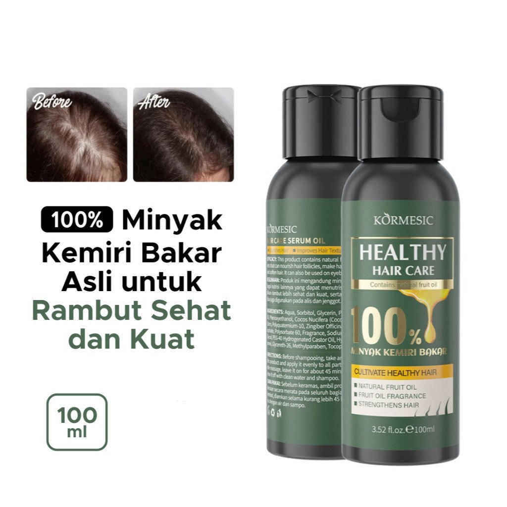 Jual Minyak Kemiri Bakar Murni Penumbuh Rambuh 100ml Alamai Original ...