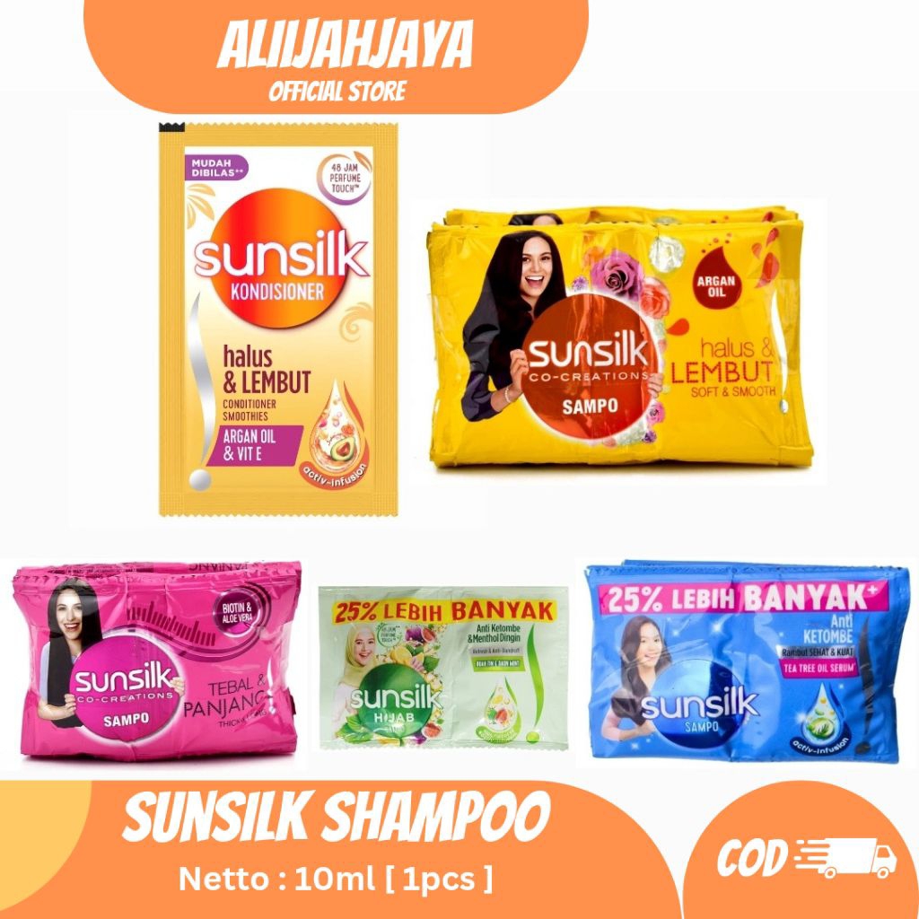 Jual S'nsilk 1 Sachet Shampoo Renceng 9ml Kemasan Praktis Varian ...