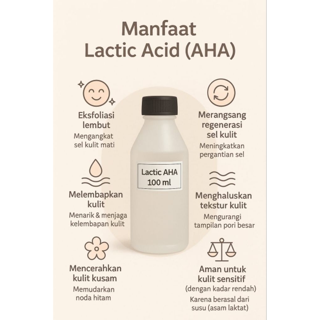 Jual Lactic Acid 100 ml - Aha Peeling Eksfoliator | Shopee Indonesia