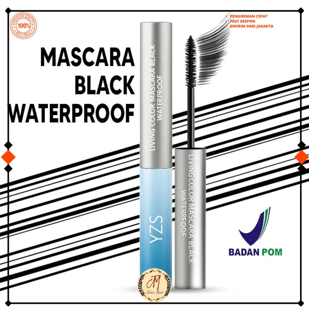Jual JAKMUR BPOM YZS Mascara Living Color Waterpoof Hitam Maskara ...