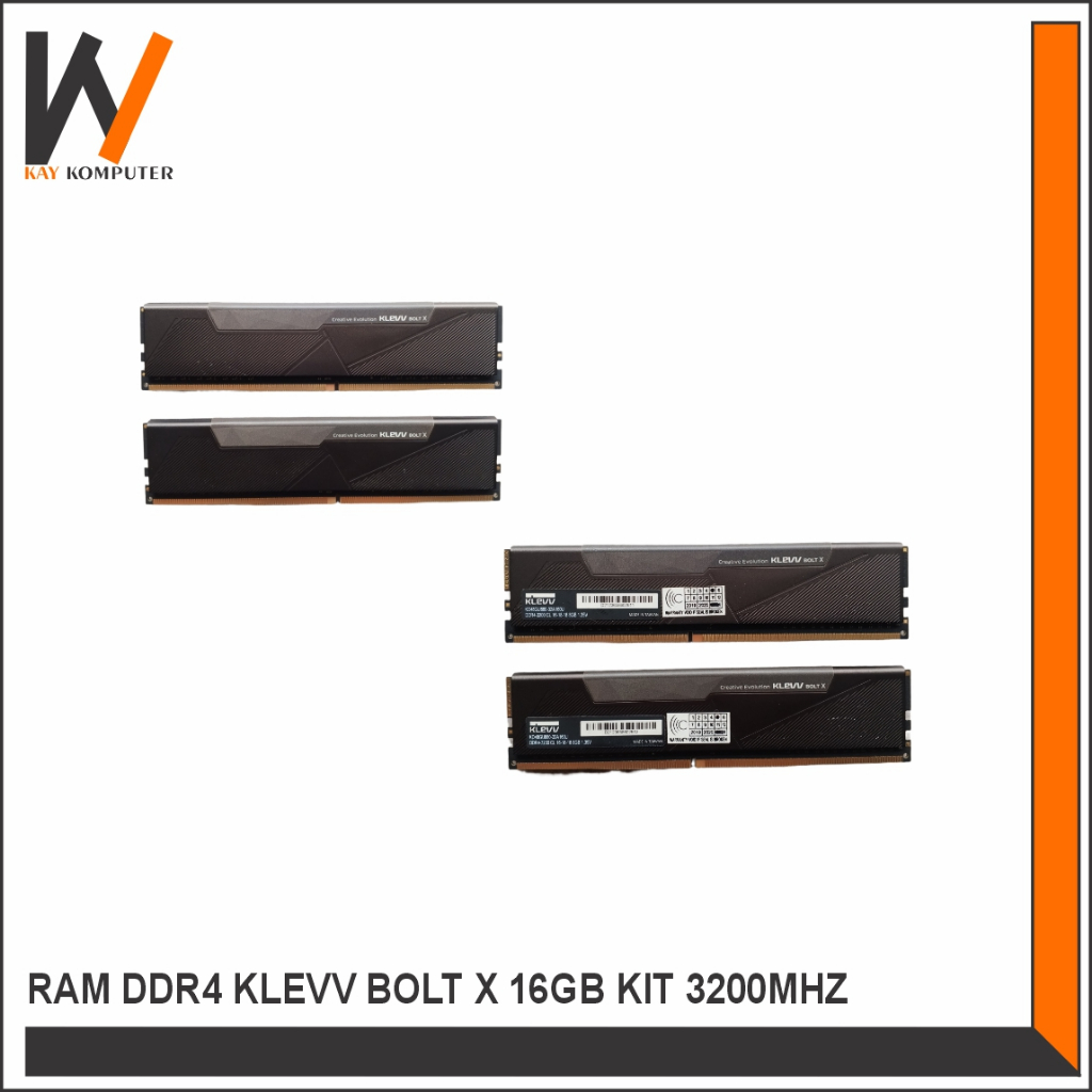 Jual RAM PC DDR4 KLEVV BOLT X 16GB KIT 3200MHZ | Shopee Indonesia
