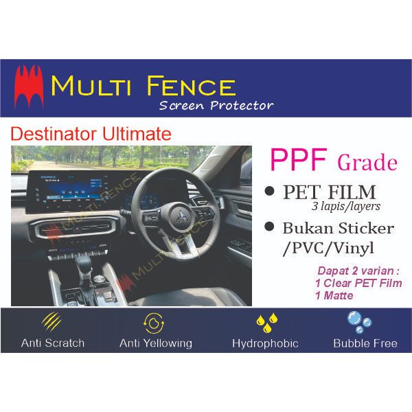 Jual Anti Gores Head Unit Destinator Ultimate/Xforce Ultimate Full ...
