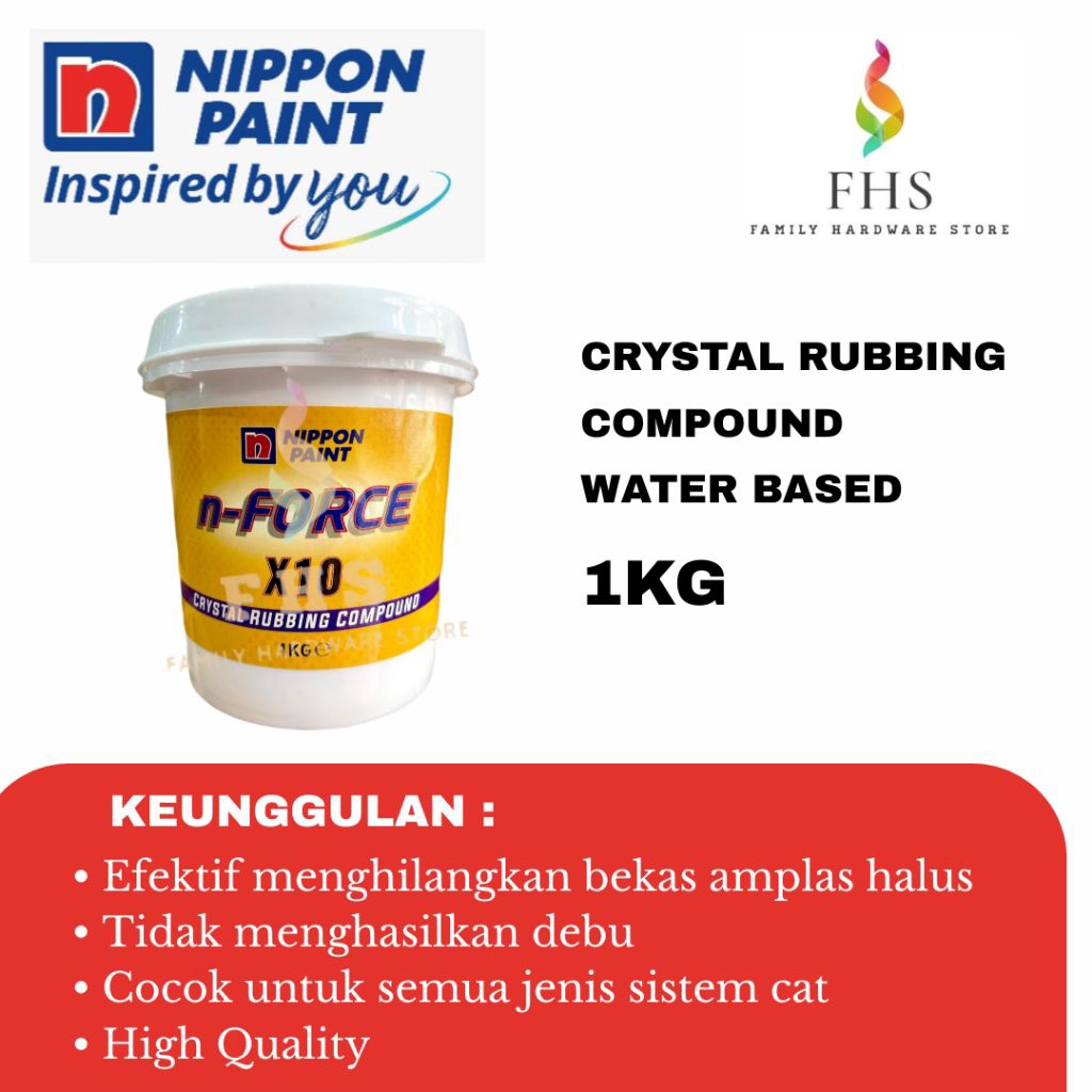 Jual Rubbing Pengkilat Mobil NIPPON PAINT AUTO REFINISH N Force X10 ...