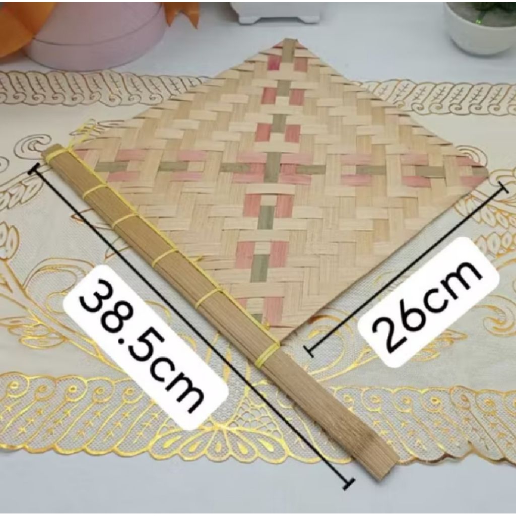 Jual Kipas Anyam Bambu Motif | Shopee Indonesia