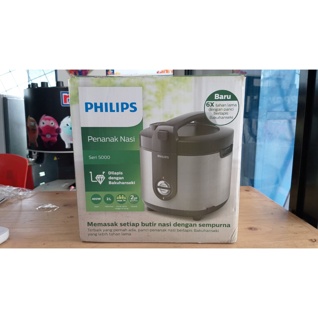 Jual PHILIPS RICE COOKER Magicom 2L 5000 series HD 3138 Silver | Shopee ...