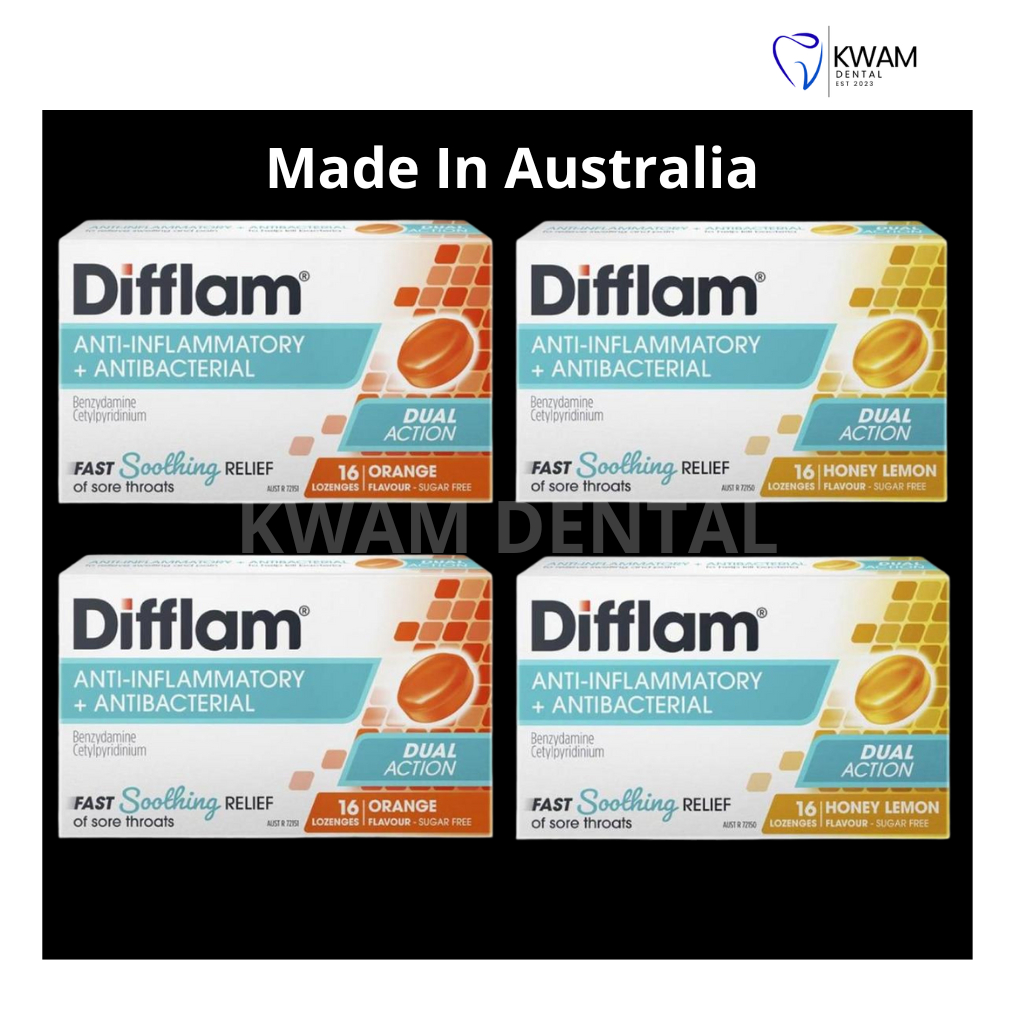 Jual Difflam Sore Throat Lozenges 1 Box isi 16 Lozenges Made in ...