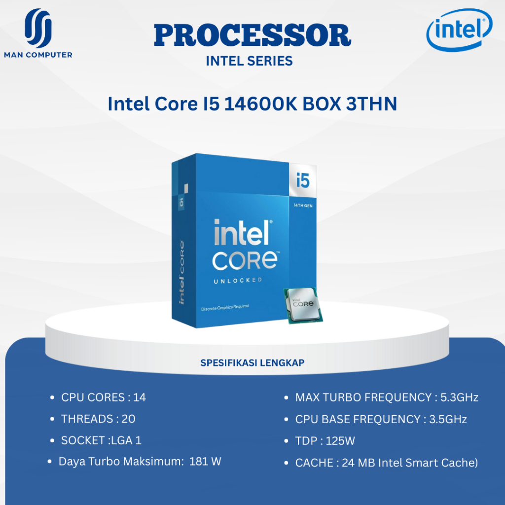 Jual Processor Intel Core I5 14600K Box 3 THn | Shopee Indonesia