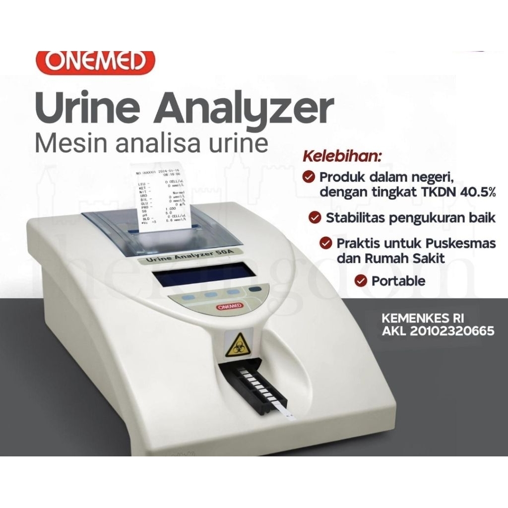 Jual Onemed 50A urine Analyzer / Alat pemeriksa Tes urin 50A Mesin ...