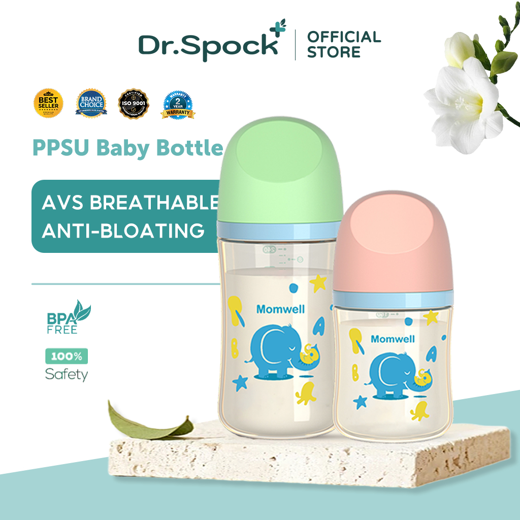 Jual Dr.Spock Dot Susu bayi PPSU BPA Free Anti Bocor Botol Minum Bayi ...