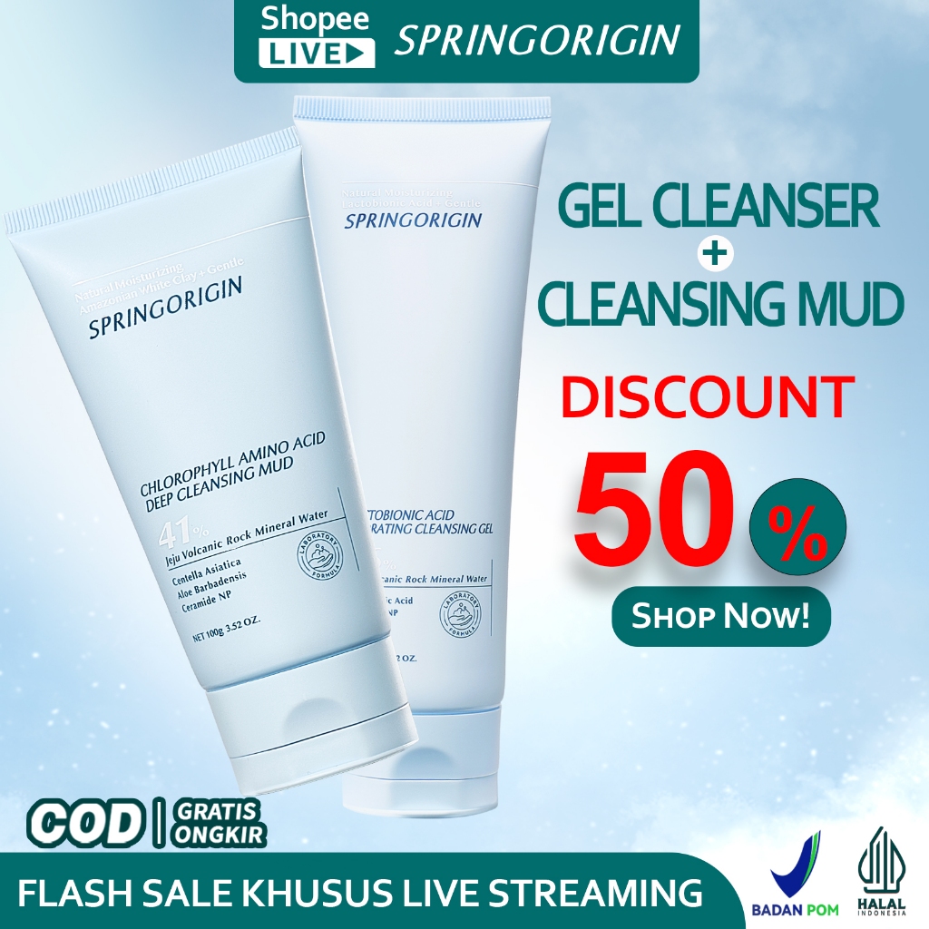 Jual [Live Stream] SPRINGORIGIN Chlorophyll Amino Acid Cleansing Mud ...