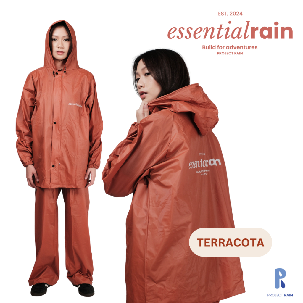 Jual Jas Hujan Terracota Essentials Project Rain| Jas Hujan Estetik ...