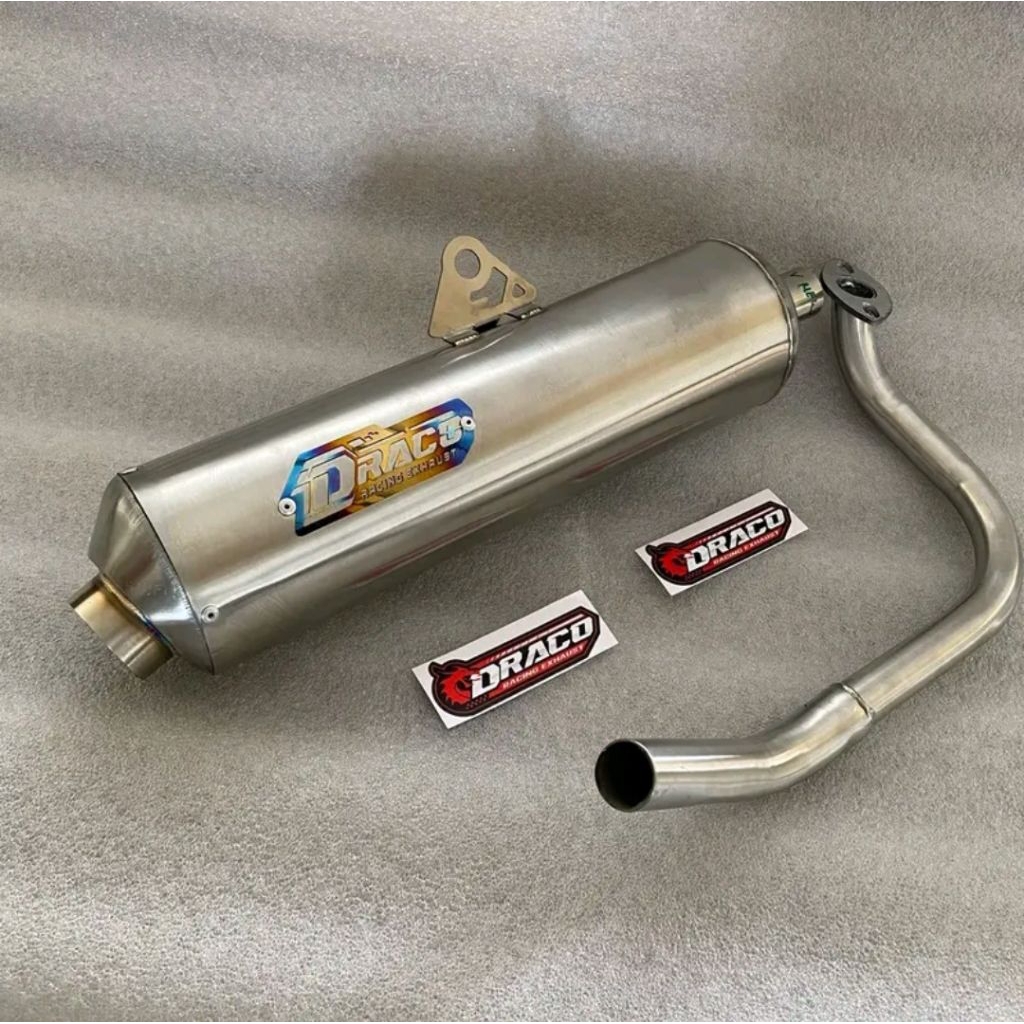 Jual KNALPOT STANDAR RACING ORIGINAL MEREK DRACO FUL CRUME MONCONG ...