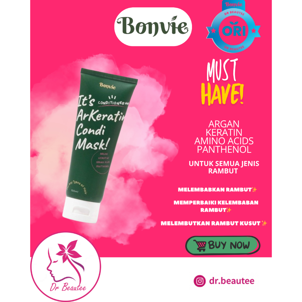 Jual Bonvie It's ArKeratin CondiMask 100ml -- Conditioner + Hairmask ...