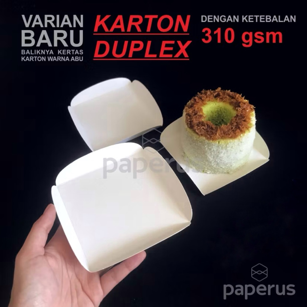 Jual Alas Kue Tatakan Cake (1 pack isi 100 pcs) Paper Tray Mini Chiffon ...