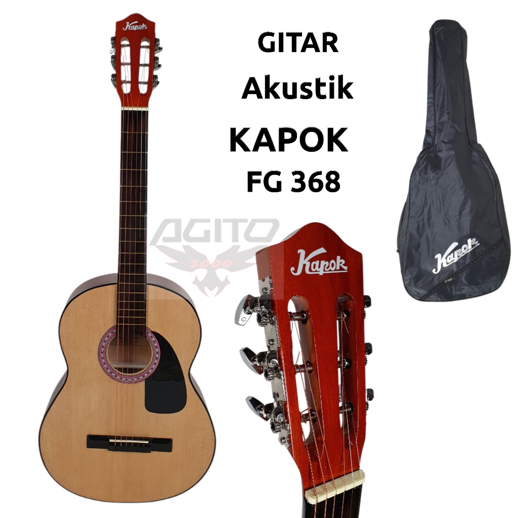 Jual Gitar Akustik Kapok FG 368 Kayu Siprus Dengan Dryer Gitar Chrome ...