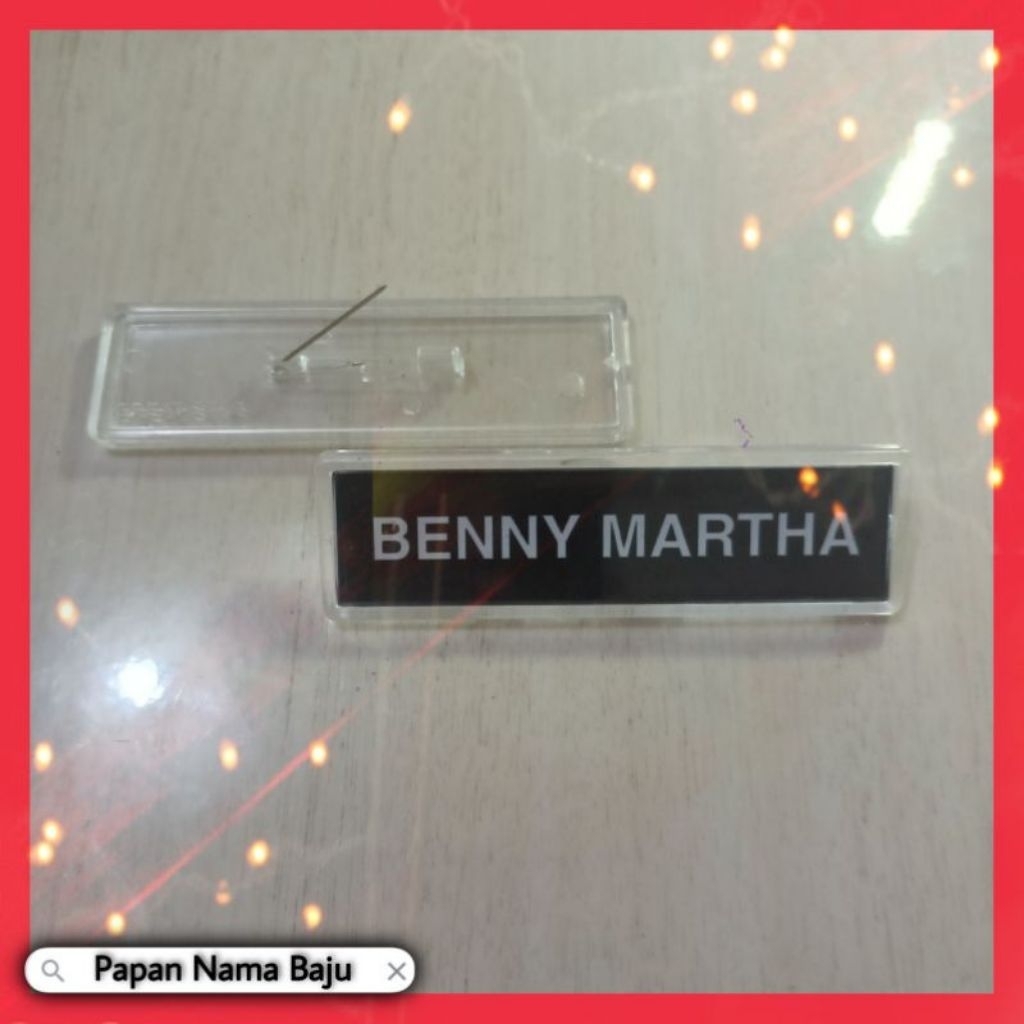 Jual PAPAN NAMA PIN BROSS COSTUM | Shopee Indonesia