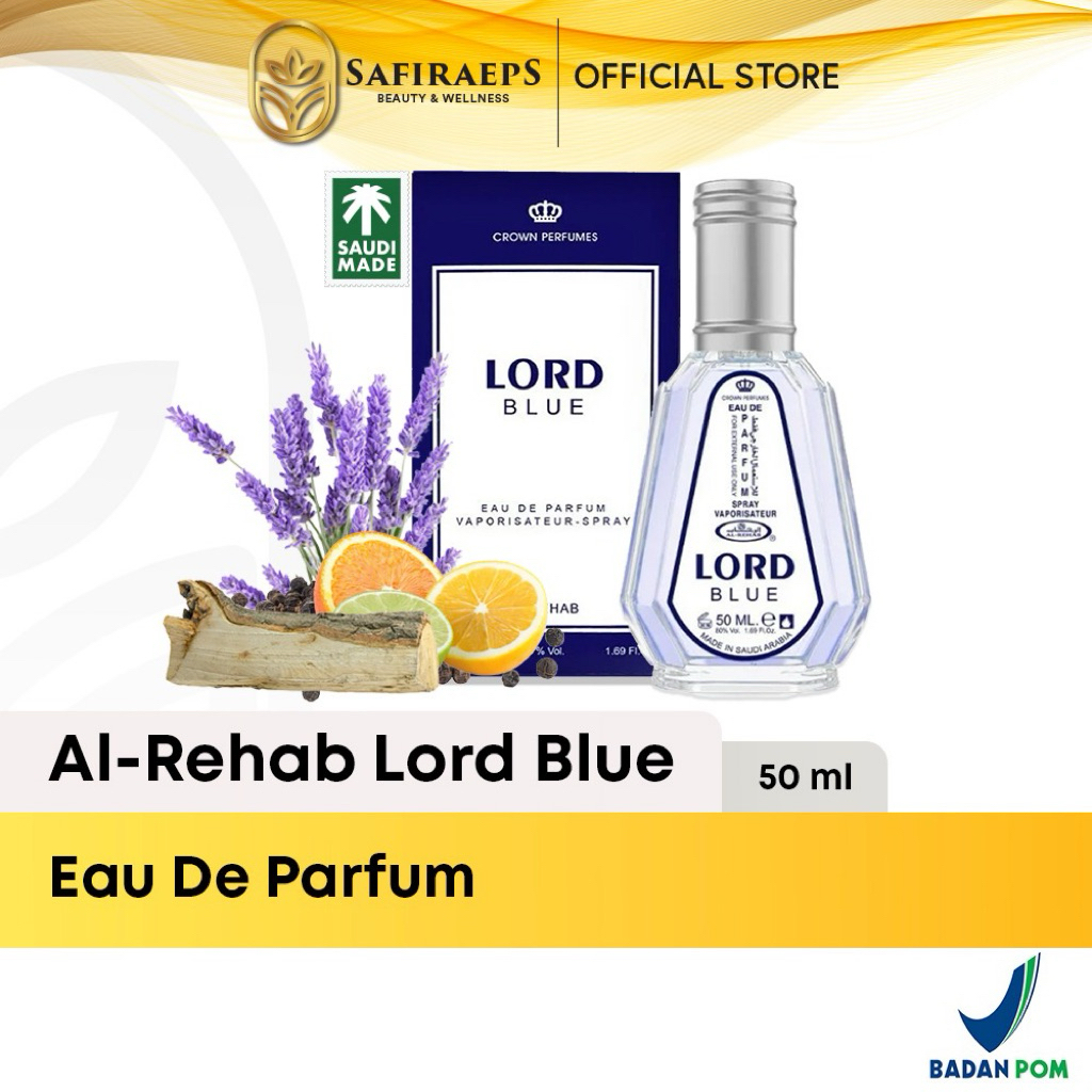Jual Lord Blue Alrehab Perfumes Spray 50 ml Saudi Arabia BPOM - Eau De ...