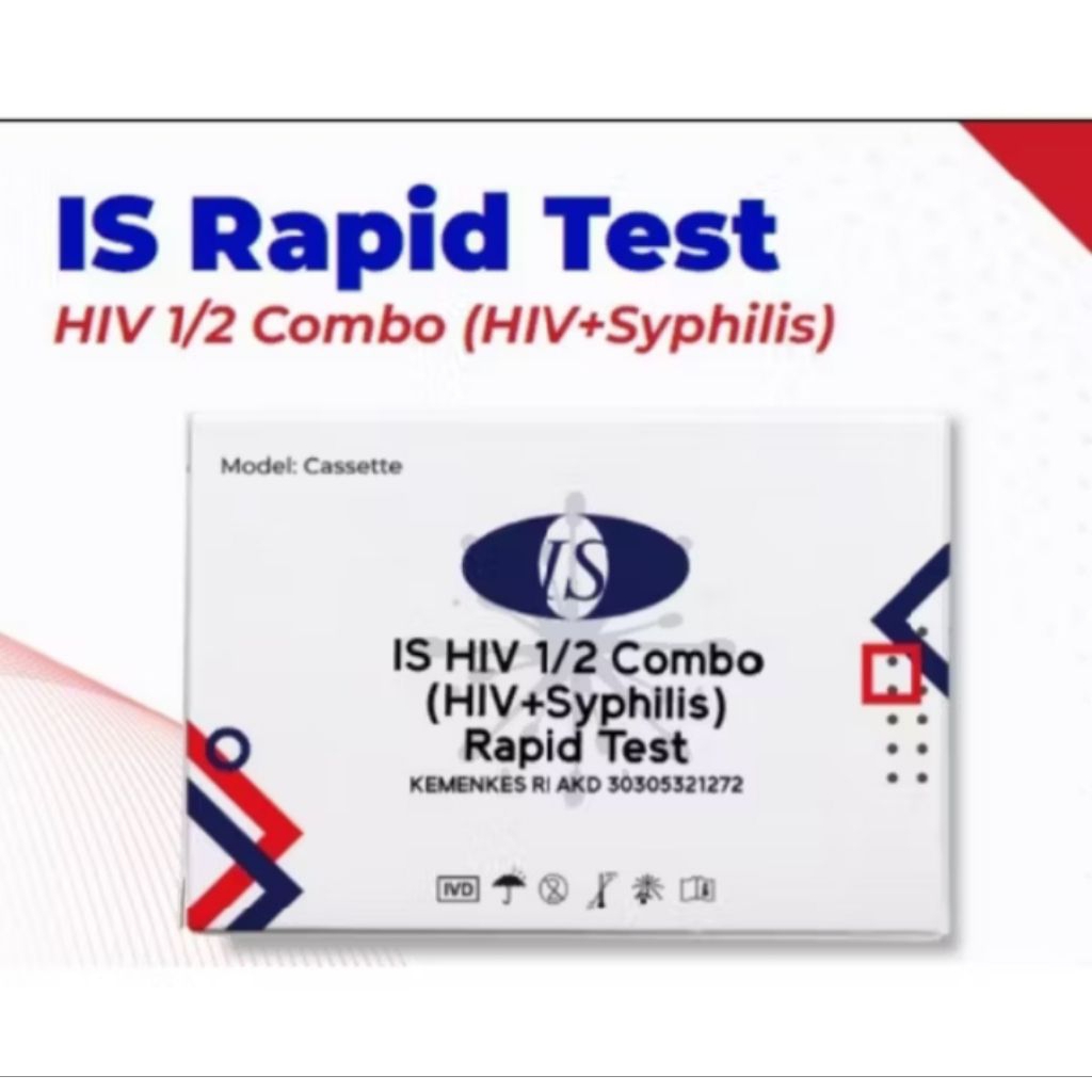 Jual IS HIV 1/2 Combo (HIV+SYPHILIS) Rapid Test | Alat Tes HIV+SYPHILIS ...