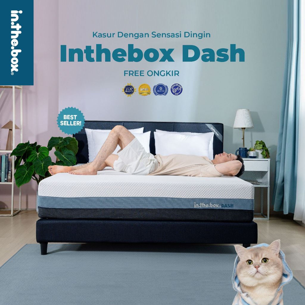 Jual Kasur Orthopedic Spring Bed IN THE BOX Dash - FREE Bantal | Ukuran ...