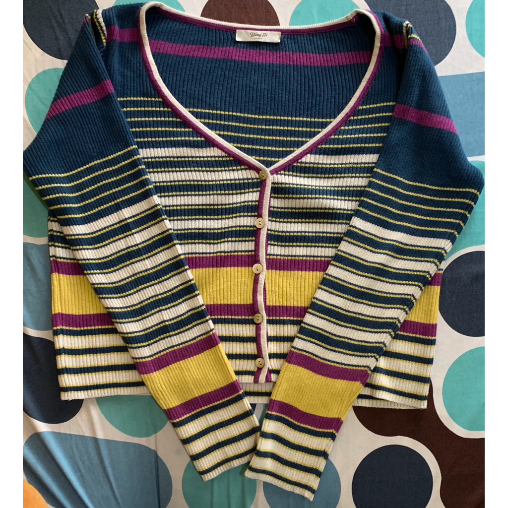 Jual cardigan knit salur premium | Shopee Indonesia