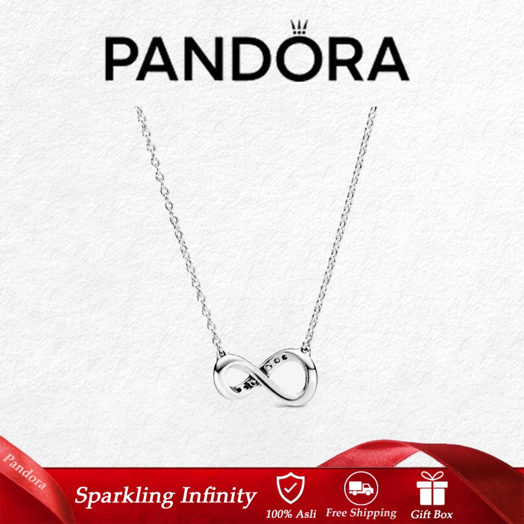 Jual Pandora Kalung Wanita "Sparkling Infinity" dari Sterling Silver ...