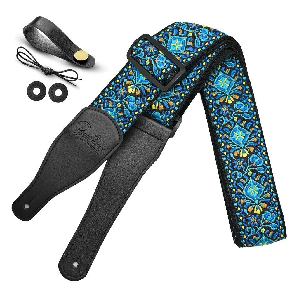 Jual Strap Gitar Premium, Tali Super Lembut Bersulam Jacquard untuk ...
