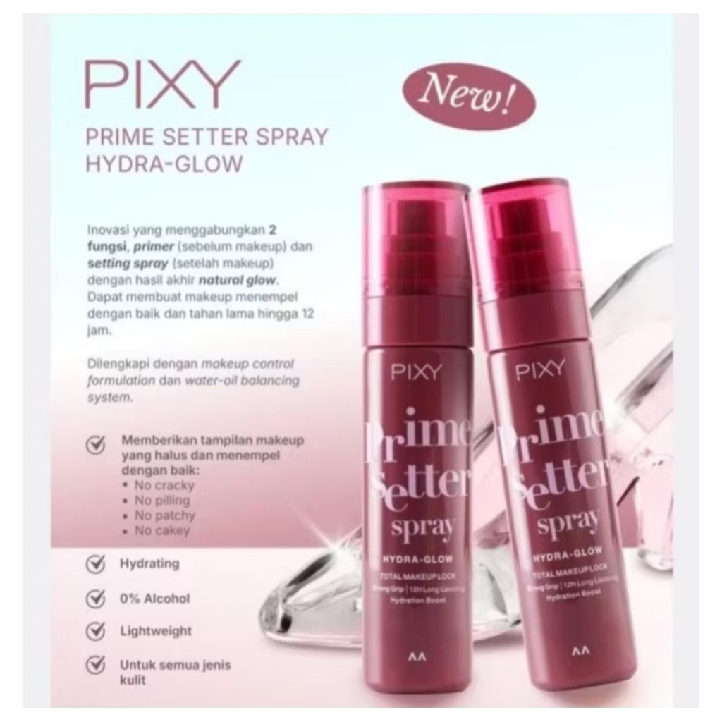 Jual PIXY PRIME SETTER SPRAY Hydra Glow || 2in1 Function Primer ...