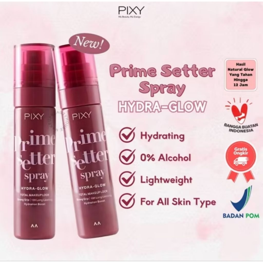 Jual PIXY PRIME SETTER SPRAY Hydra Glow || Pixy Primer 2in1 Function ...