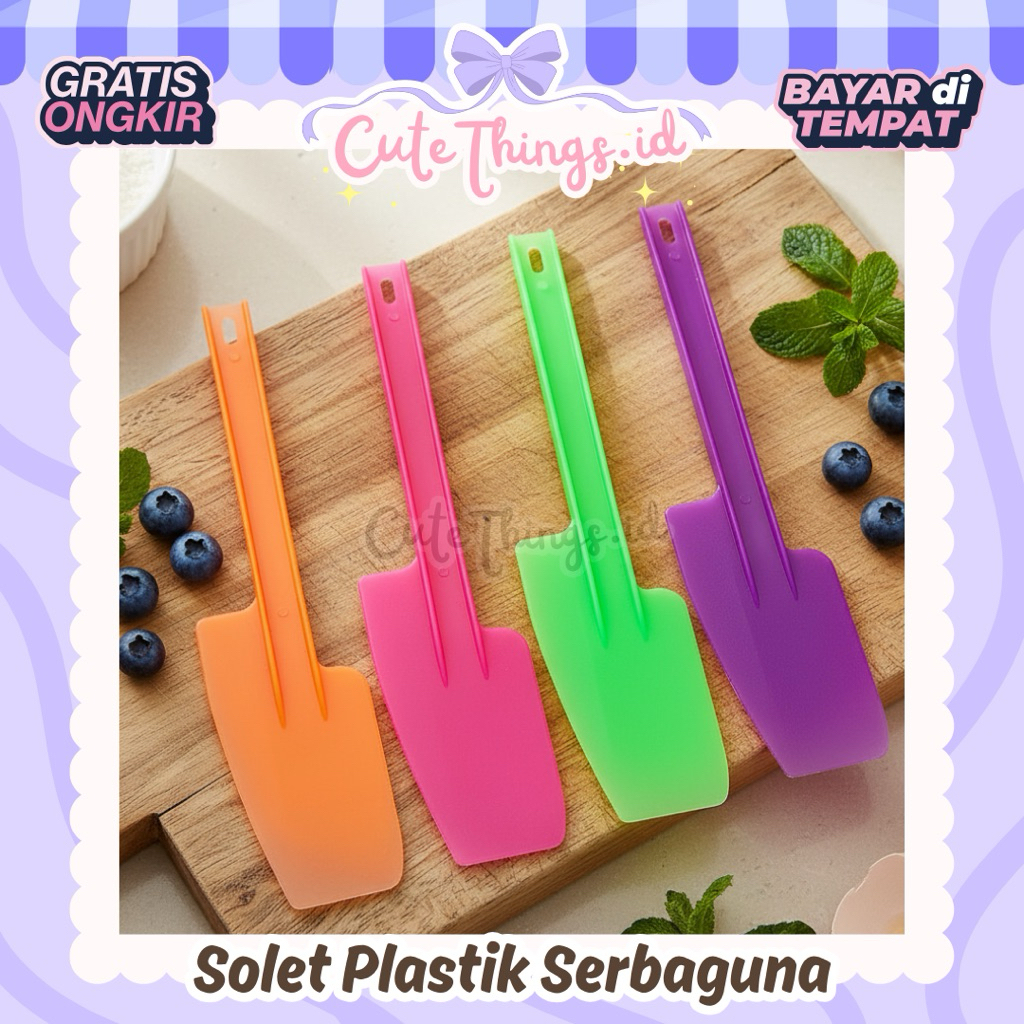 Jual (CT) TEBAL Solet Spatula Plastik Besar Solet Serbaguna Solet ...